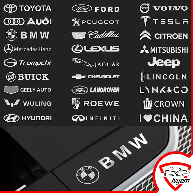 3D Car Metal Sticker Auot Interior Steering Wheel Central Control ...