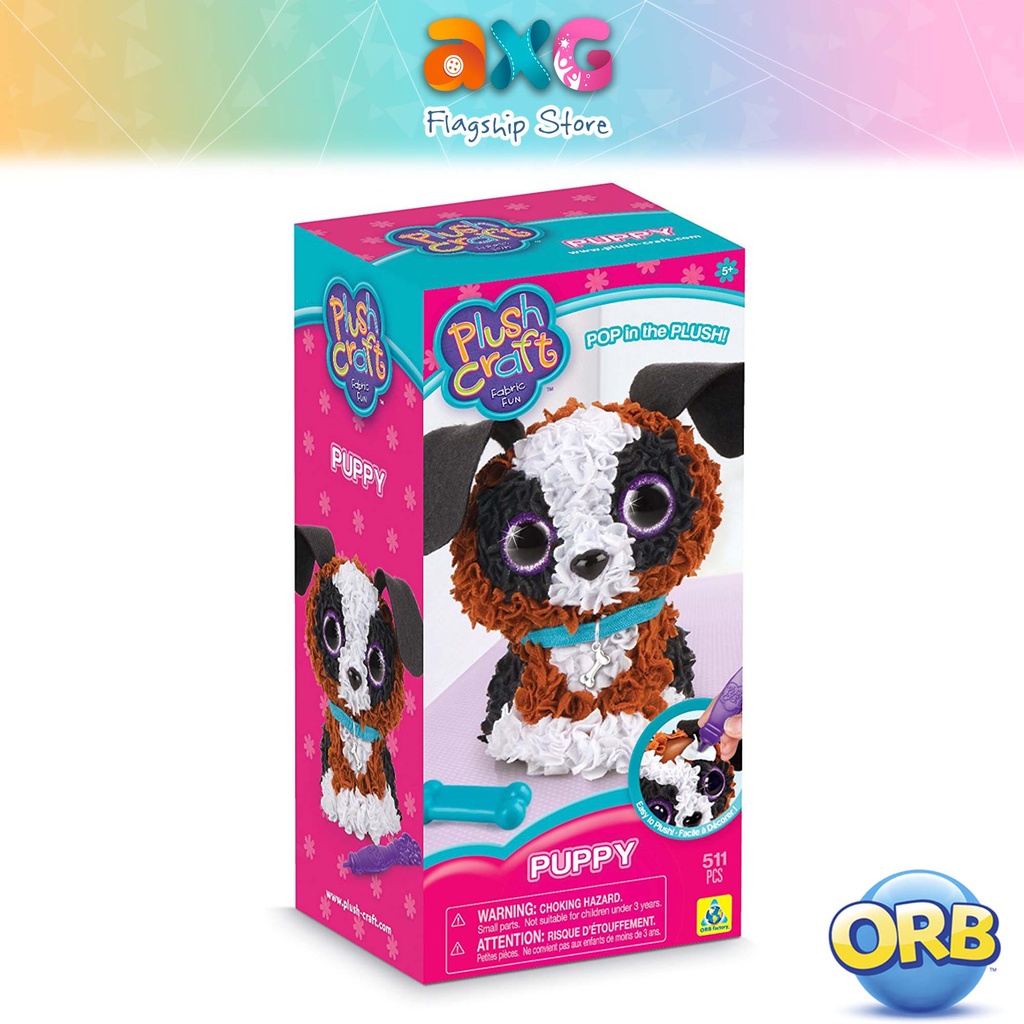 Year End Sales | The Orb Factory Plush Craft Puppy 3D Art & Crafts Kit ...