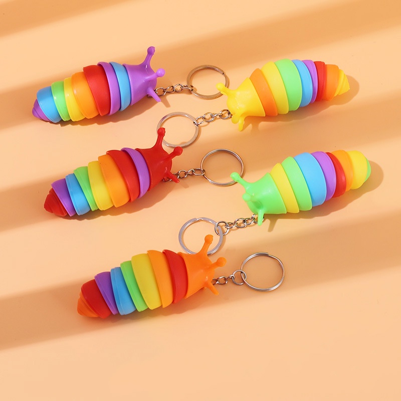 Toys Stress Reliever Fidget Toys Kids Adults Funny Buckle Slug Anxiety ...