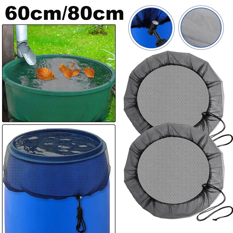 Mesh Cover Netting For Rain Barrels Water Collection Buckets Cover ...