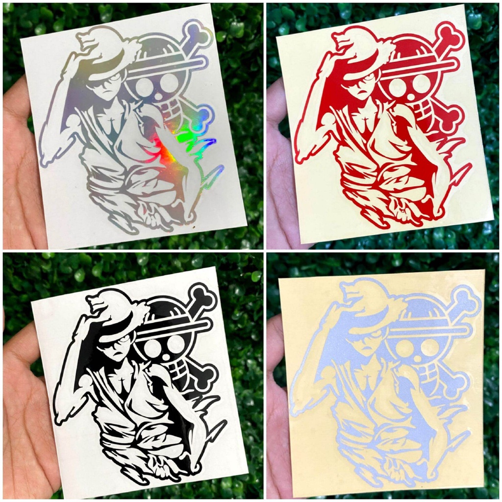 [ Sticker cutting luffy one piece Unit Size 9cm x 10cm | Shopee Malaysia