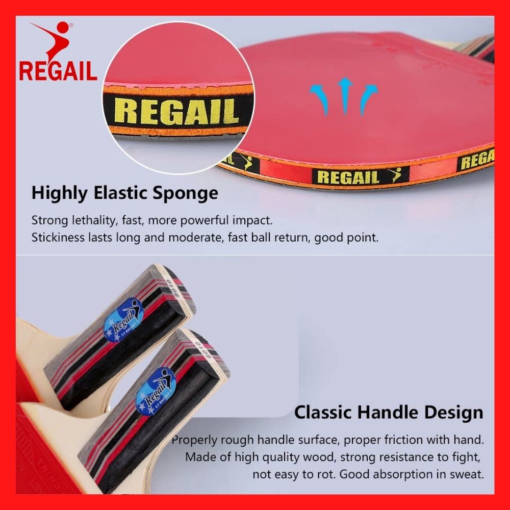 🇲🇾READY STOCK Raket Ping Pong Pemegang Pendek Short Handle Table Tennis ...