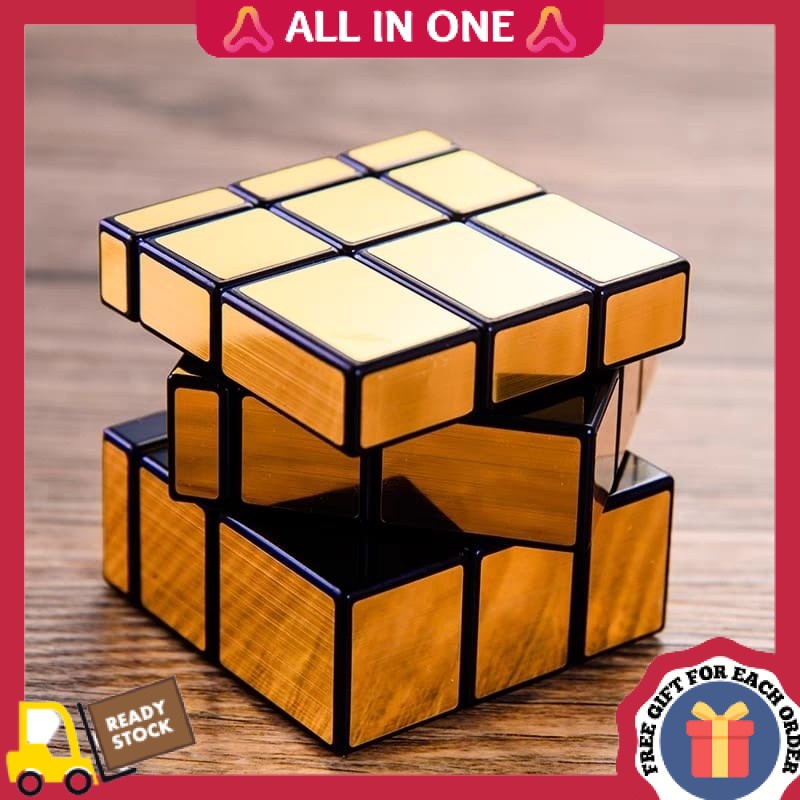 Golden Magic Cube Toys Puzzle Cube Rubix Rubic Kuib 镀金 拉丝 魔术方块 玩具 ...