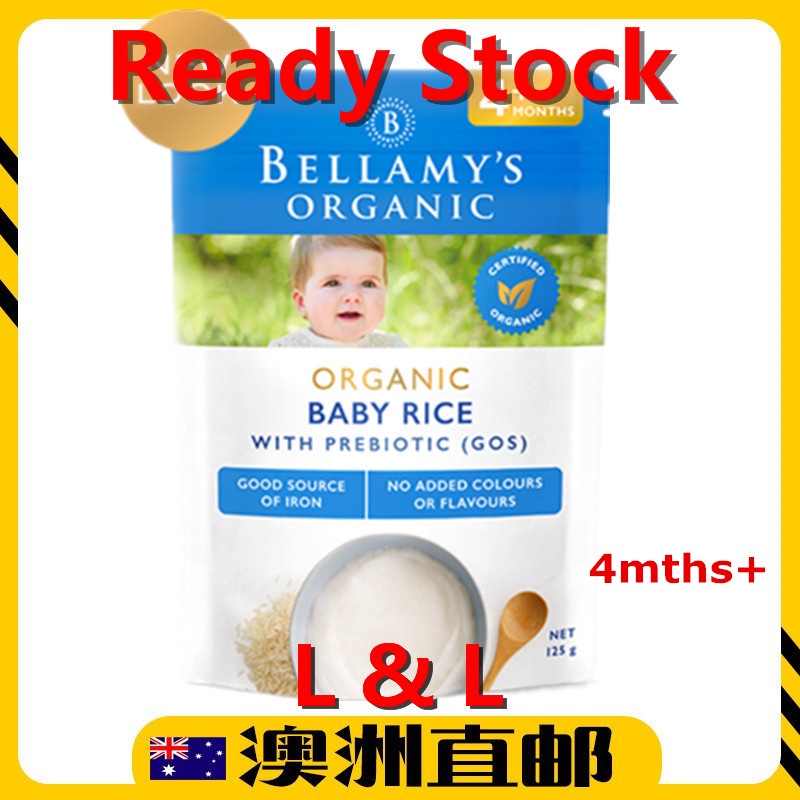 [Ready Stock EXP: 05/2026yr] Bellamy's Organic Baby Rice With Prebiotic ...