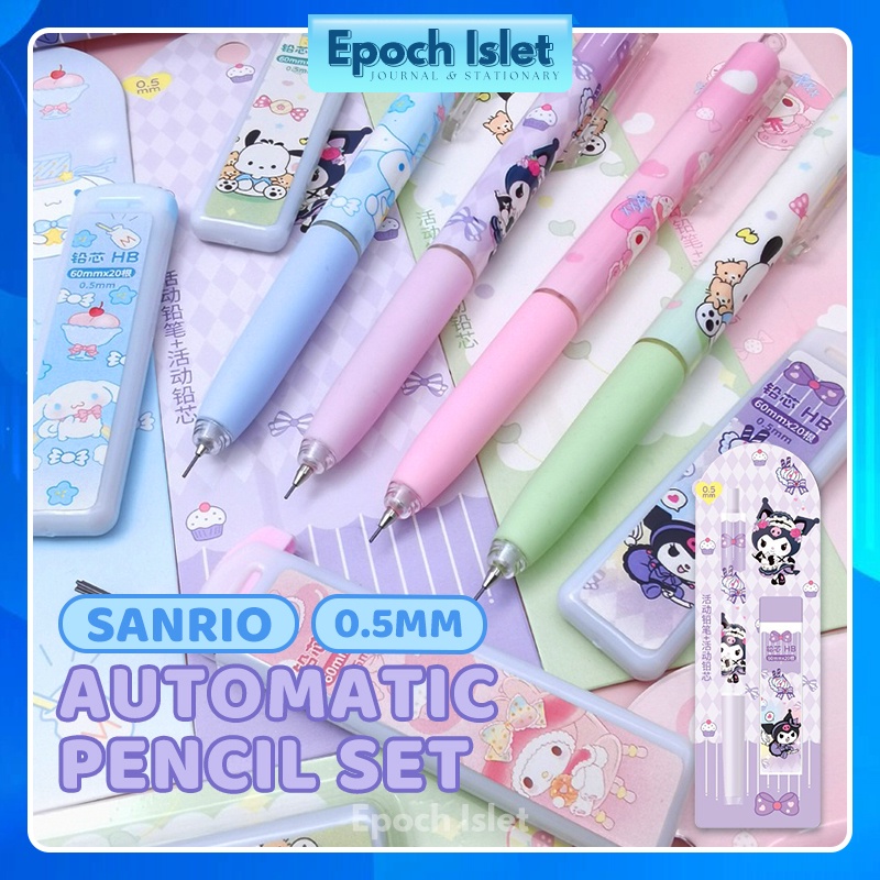 【Epoch Islet】Sanrio Cartoon Mechanic Pencil Set 0.5 Writing Pencil ...