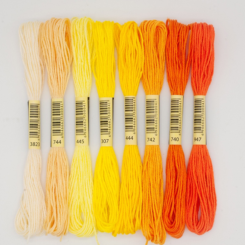 8pcs Embroidery Thread / Floss Mixed 8 Colour Set Handmade DIY Cross ...