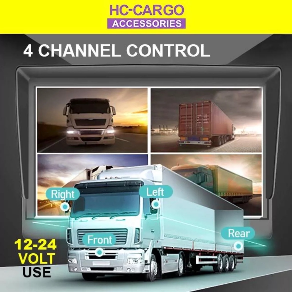 Hc Cargo 360° Driving Camera 4pcs + 10" Display TFT LCD Monitor with ...