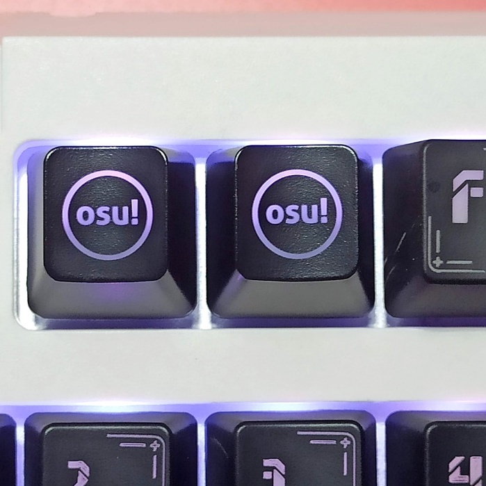 2pcs ABS Keycap Unique Backlight osu!R4 Height Suitable for Mechanical ...
