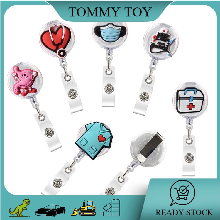 🇲🇾READY STOCK Hospital Medical Workers /staff ID card clip Badge Holder ...