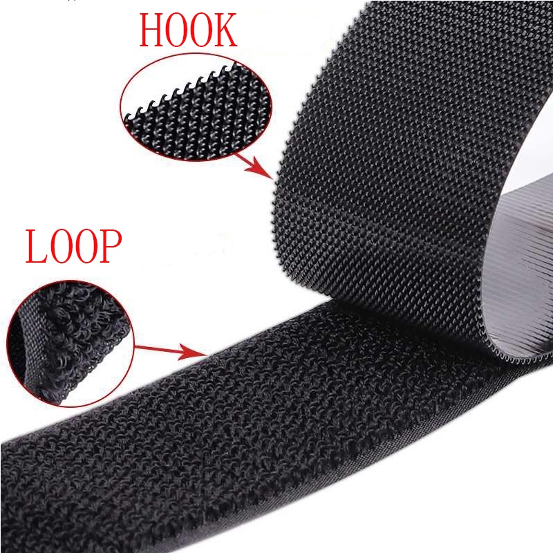 1Meter/Pair Sew On Strong Hook and Loop Tape Nylon Fabric Fastener ...