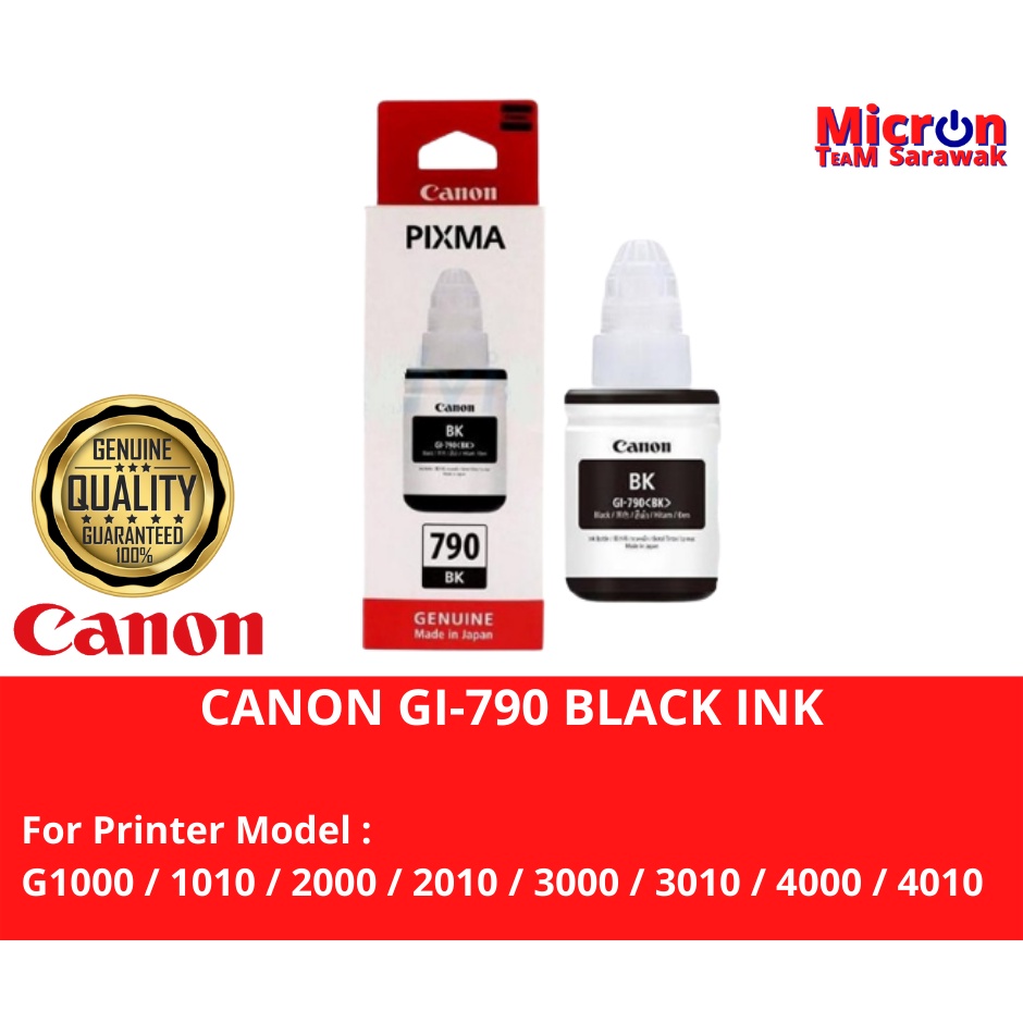 CANON GI-790 BLACK INK (135ML) | Shopee Malaysia