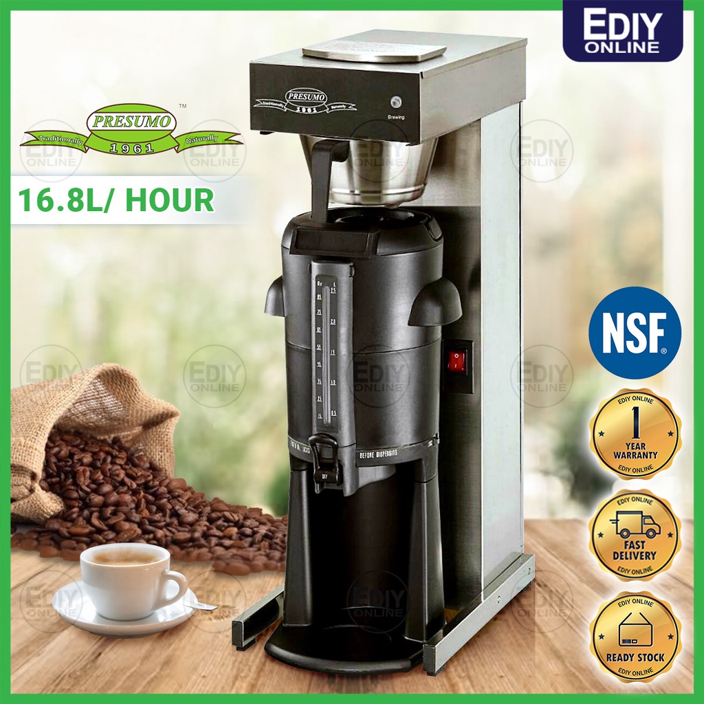 【NEW】 Presumo Commercial Hotel Coffee Tea Maker Brewer RUS0001 ...