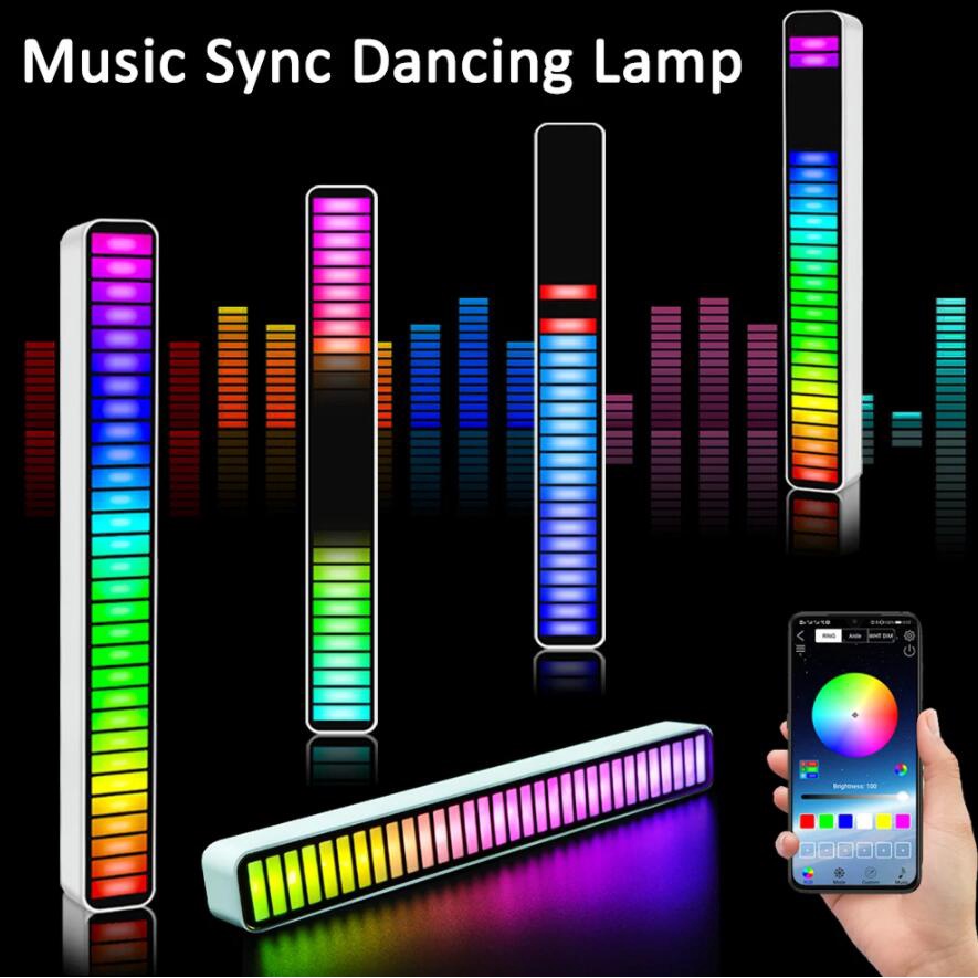 GBKOF RGB Voice Control Synchronous Rhythm Light App Control Pickup ...
