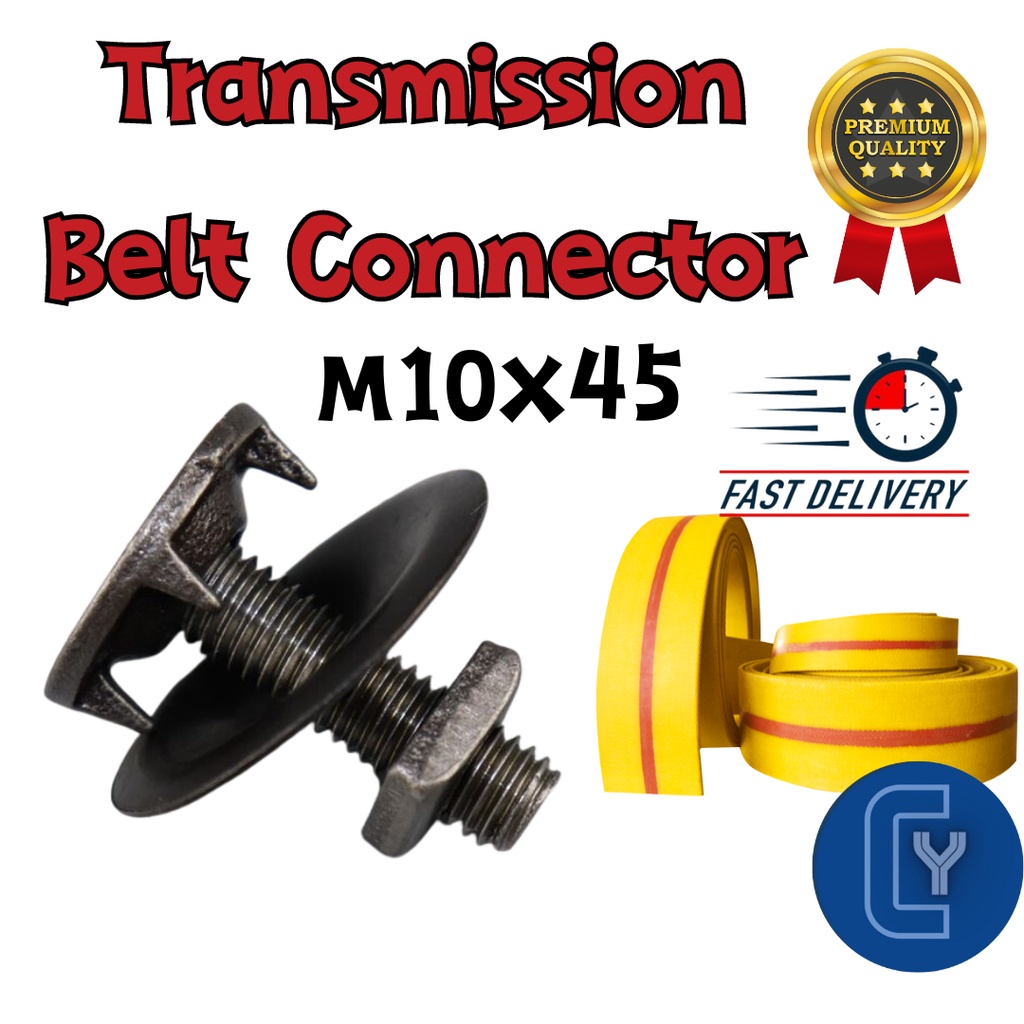 Flat Transmission Belt Connector M10X45 Belt Connector Belt Screw ...