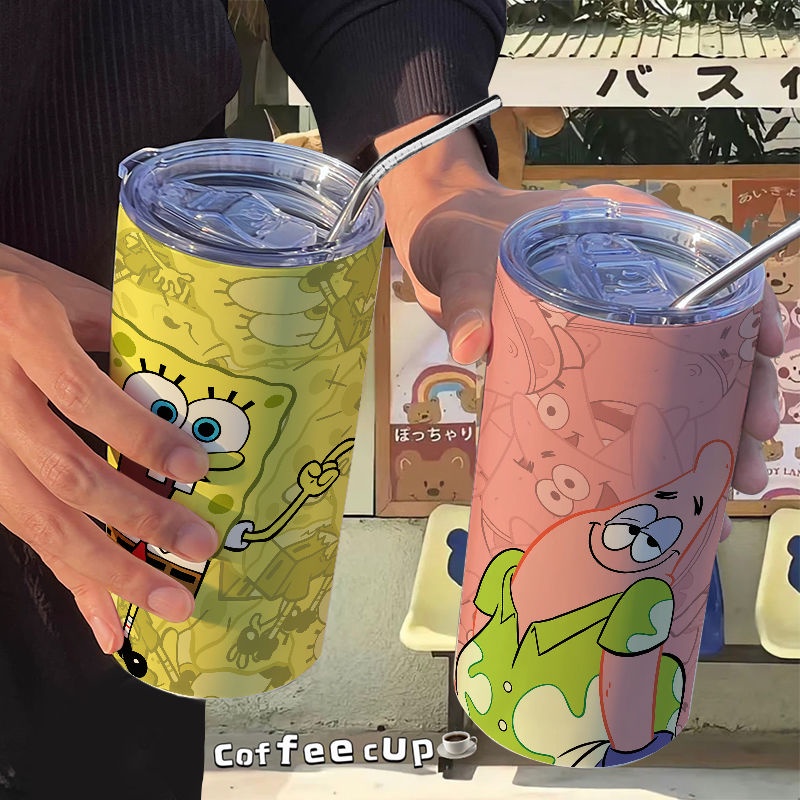 Spongebob Squarepants Couple Coffee Influencer High-Value Stainless ...