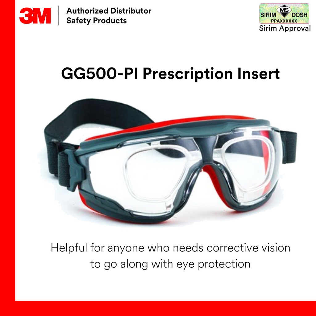 3M GG501SGAF Goggle Gear Scotchgard Anti-fog Goggle/ Safety Goggles ...