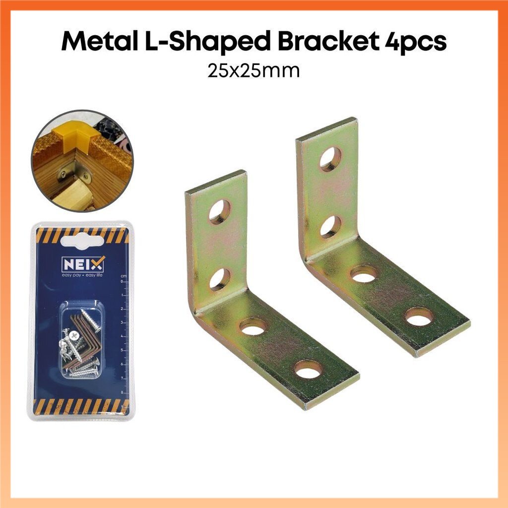 [READY STOCK] Metal Angle L Bracket L Shape Mild Steel Angle Bracket ...