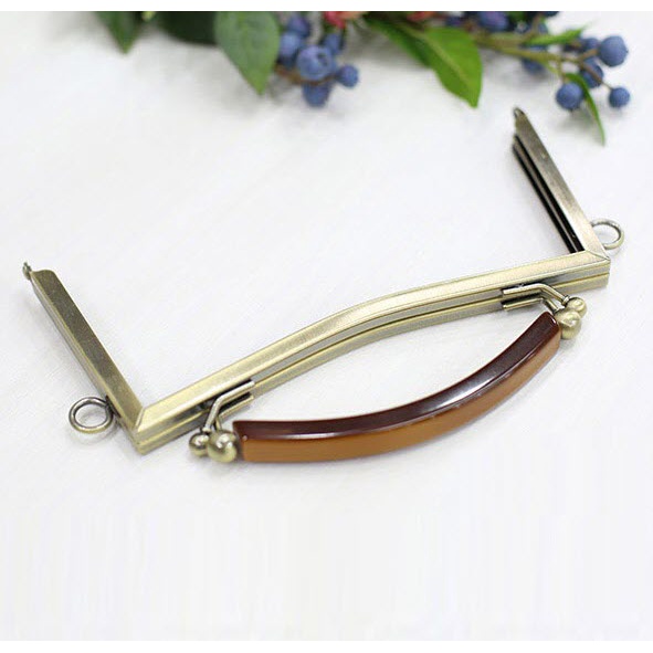 20.5cm Unique Purse Frame with Handle|Double Balls Kiss-Lock Closures ...