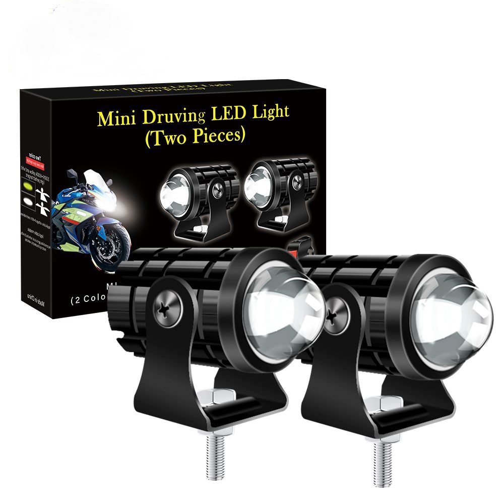 2PCS Motorcycle Headlight High/Low Light Switching LED Bulb H6 BA20D H4 ...