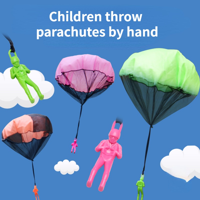 Outdoor Toys Hand thrown Mini Soldier parachute Portable parachute toys ...