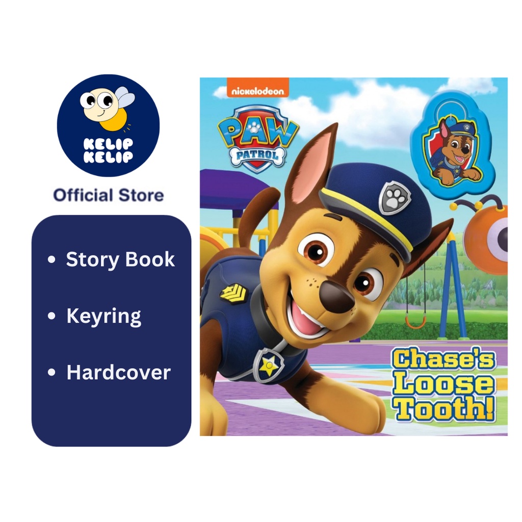 Paw Patrol Story Book For Kids Chase's Loose Tooth With Bag Tag ...