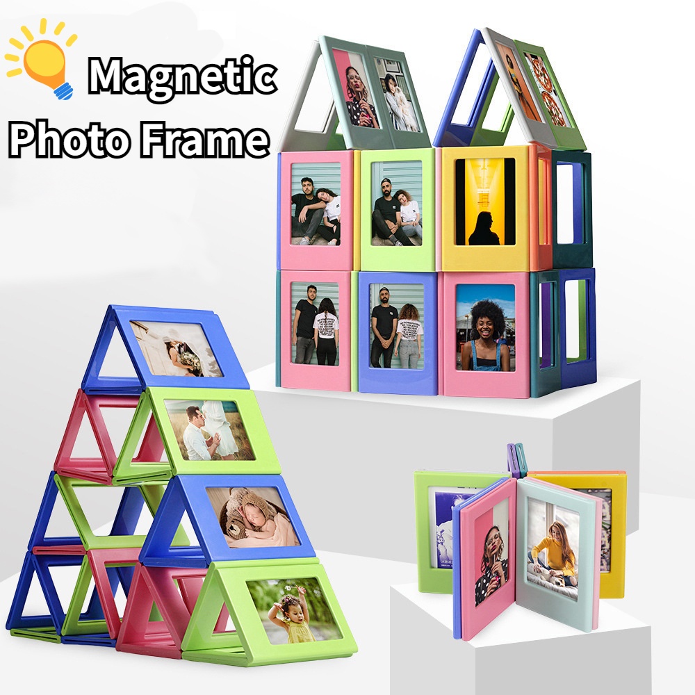 Cute Mini Magnetic Photo Frame Table Photo Display Frame For idol ...
