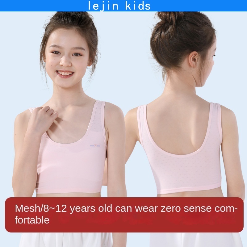 Kids Bra Girl Training Bra Teenage Seamless Bra Girls Developmental Bra ...