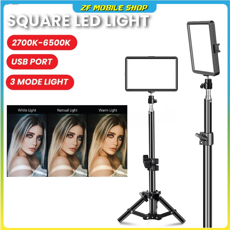 10 /14 inci persegi cahaya dengan pendirian tripod boleh dimalapkan ...