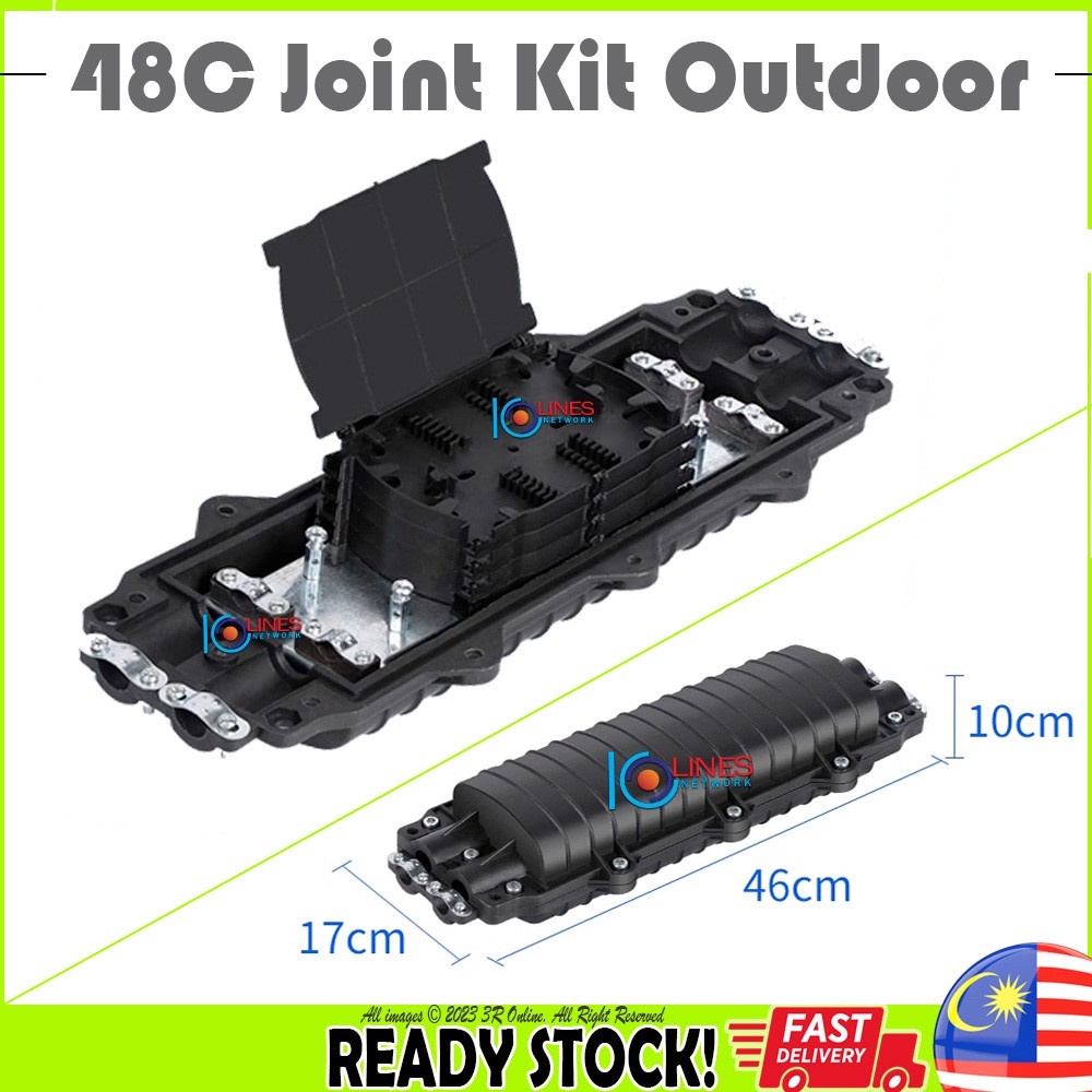 12 core 24 / 48 cores Outdoor Fiber optic Splicing Box Enclosure Joint ...