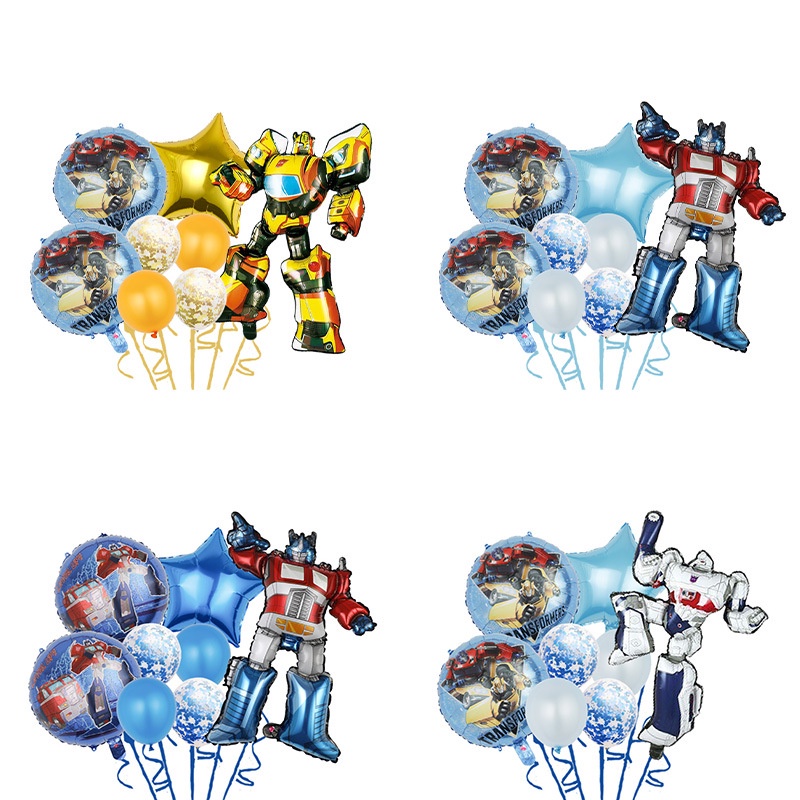 Cartoon Transformers Film Theme Balloon Set Party Decoration Cool ...