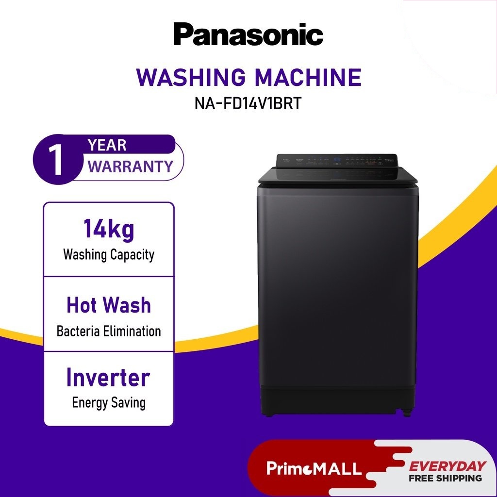 PANASONIC Top Load Washing Machine 14kg Washer Econavi Inverter Hot ...