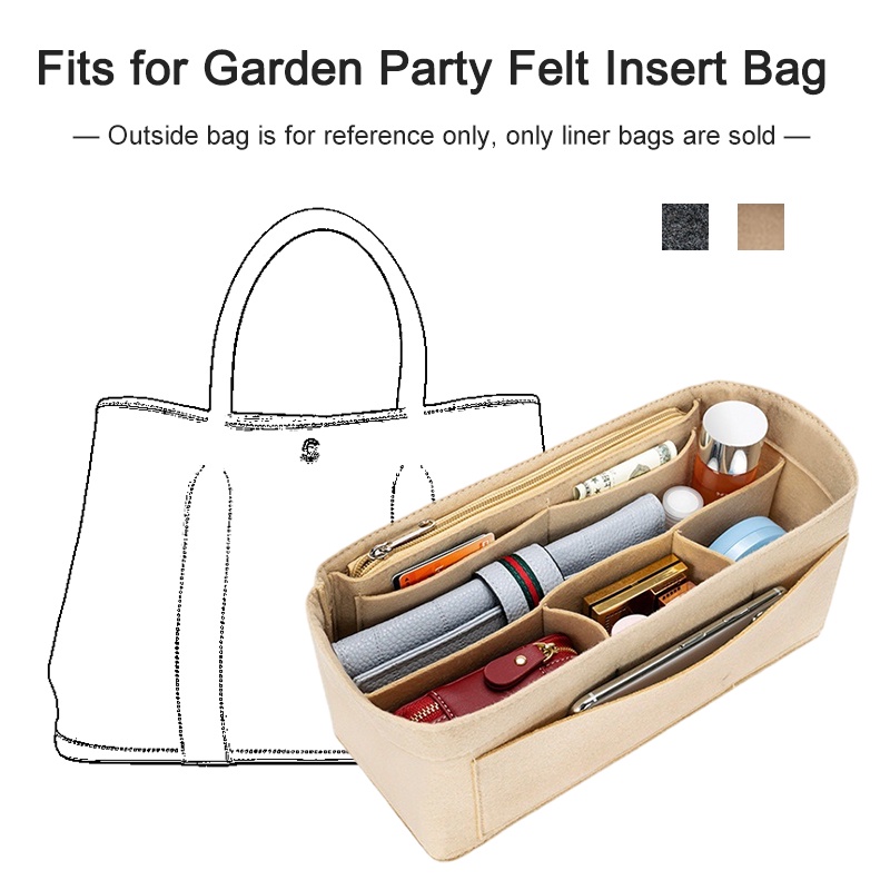 Bag Organizer Insert For Garden Party 30 36 Organiser Divider Shaper ...