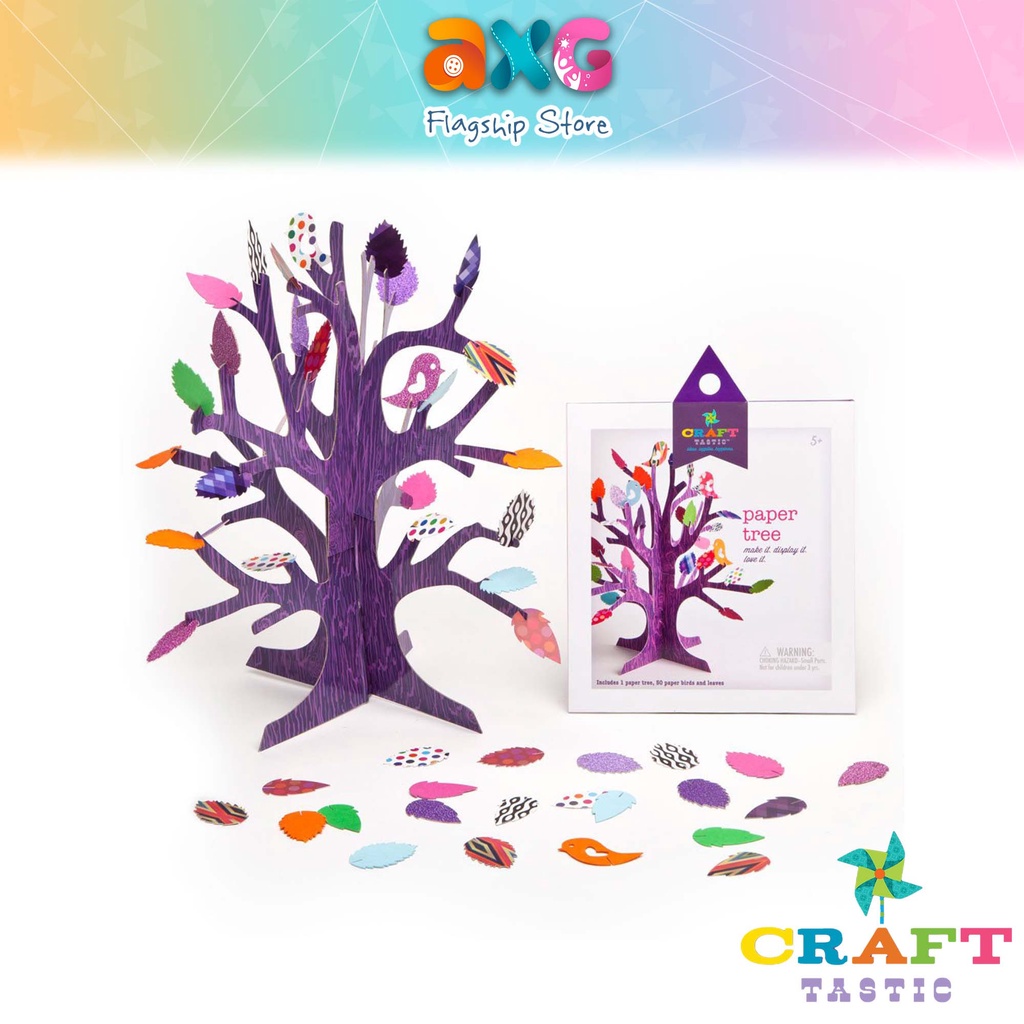 RAYA SALES | Craft Tastic DIY Paper Tree Handcraft Kit Children Art ...