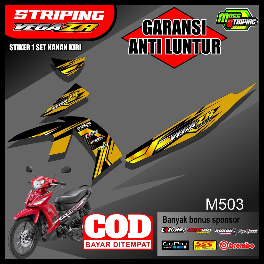 MESIN Mass Striping - Striping Sticker List Motorcycle Variation YAMAHA ...
