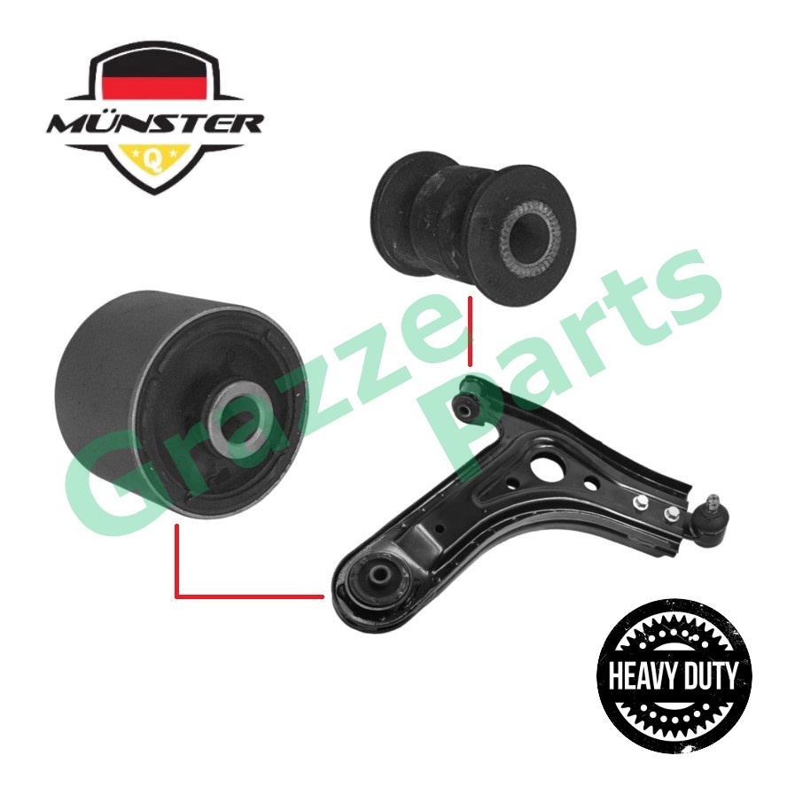 (1pc) Münster ^Heavy Duty^ Front Lower Control Arm Bush Big / Small for ...