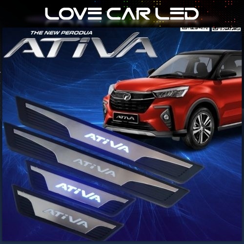 Perodua Ativa OEM Side Steel Plate with Blue LED 4Pcs | Shopee Malaysia