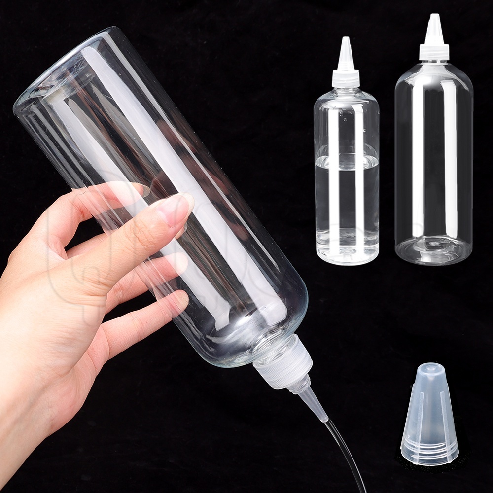 Transparent Plastic Squeeze Sauce Bottle / Dropper Sharp-mouth Empty ...