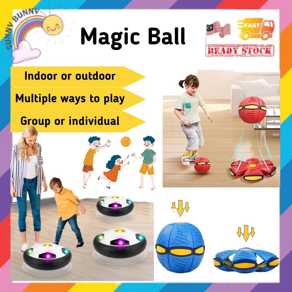 Flying Ball Toy Throw Disc Ball UFO Flat Flying Saucer Ball for Kids ...
