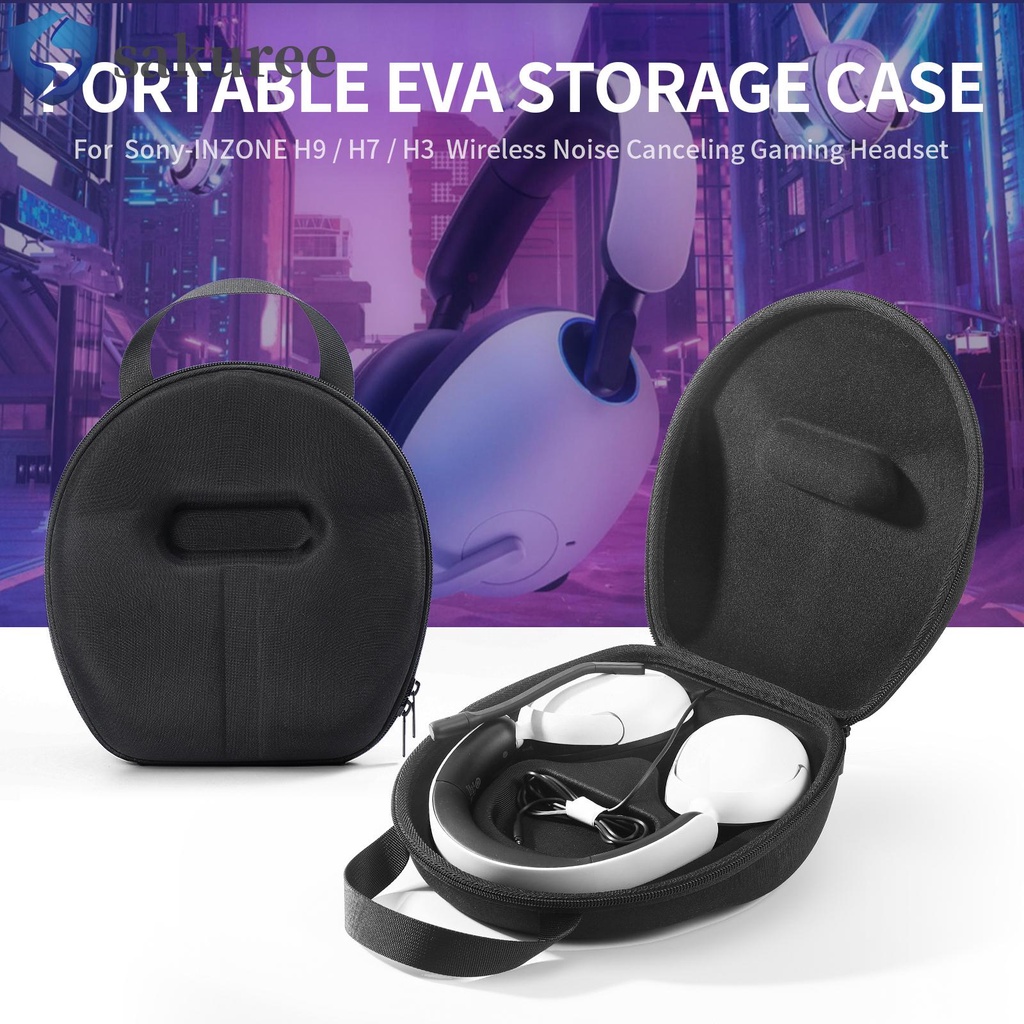 Waterproof EVA Carrying Case Bag Wireless Headset Box for Sony-inzone ...