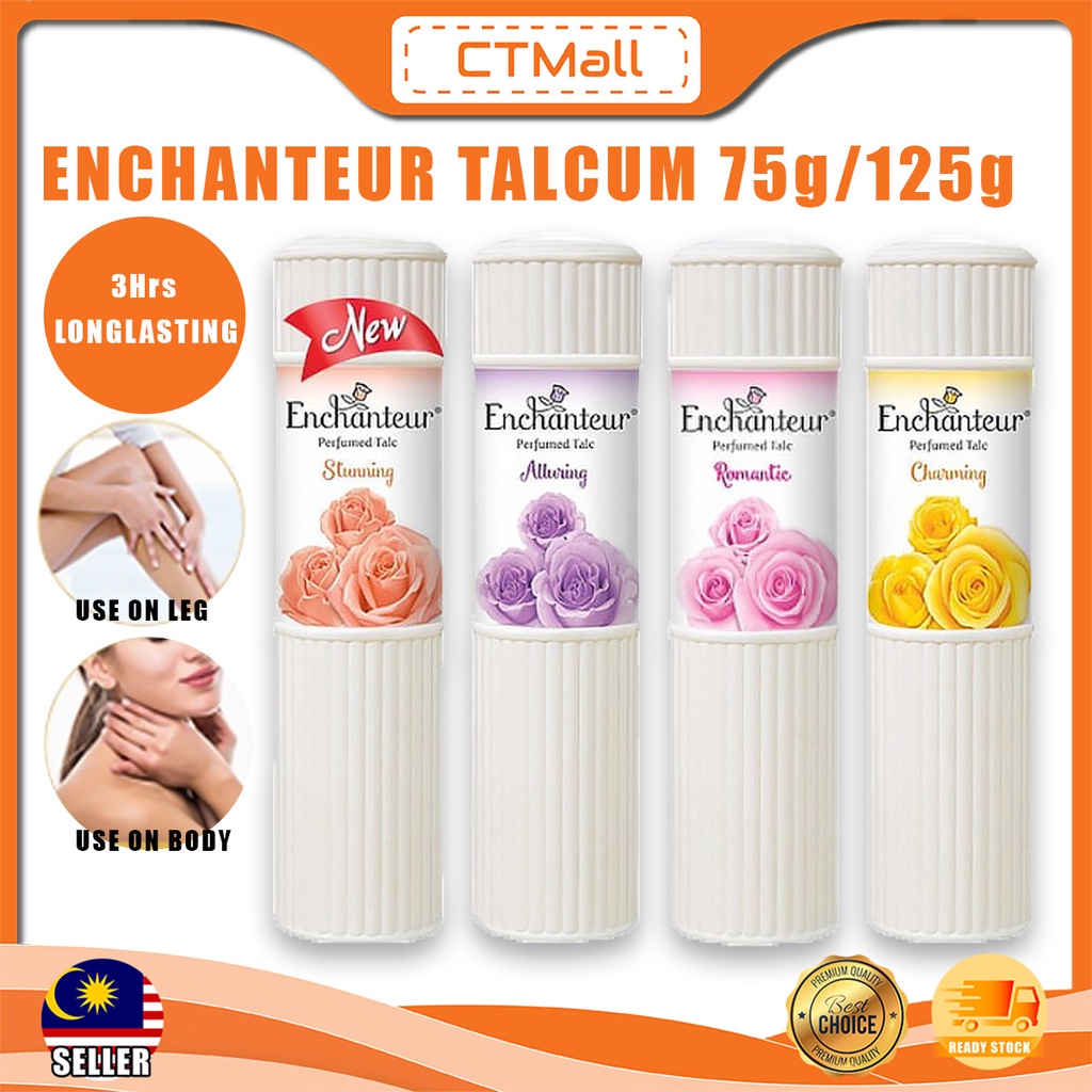 ENCHANTEUR Perfumed Talcum Powder 75g/125g | Shopee Malaysia