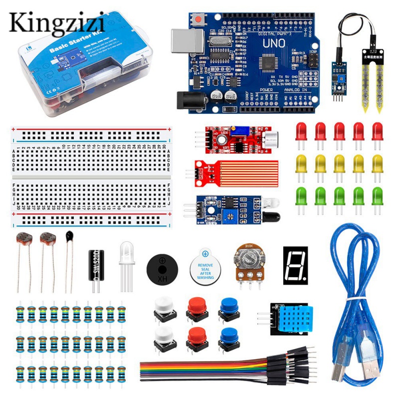 Basic Starter Kit Compatible with Arduino UNO R3 with Tutorial, Code ...
