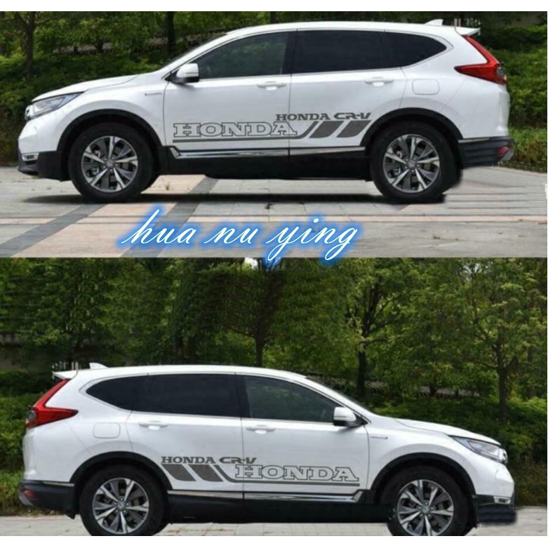 Graphics Vinyl Car Sticker Fit For Honda CRV Side Skirt Stripes Decals ...