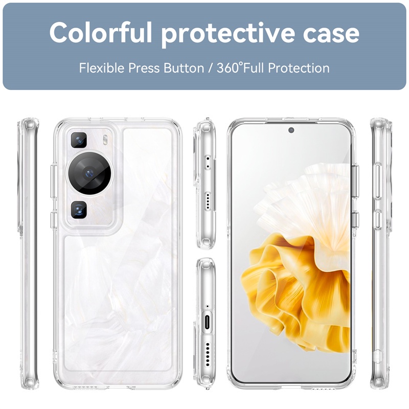 For Huawei P60 Pro 2023 p60pro Case Cover Shockproof Bumper Transparent ...