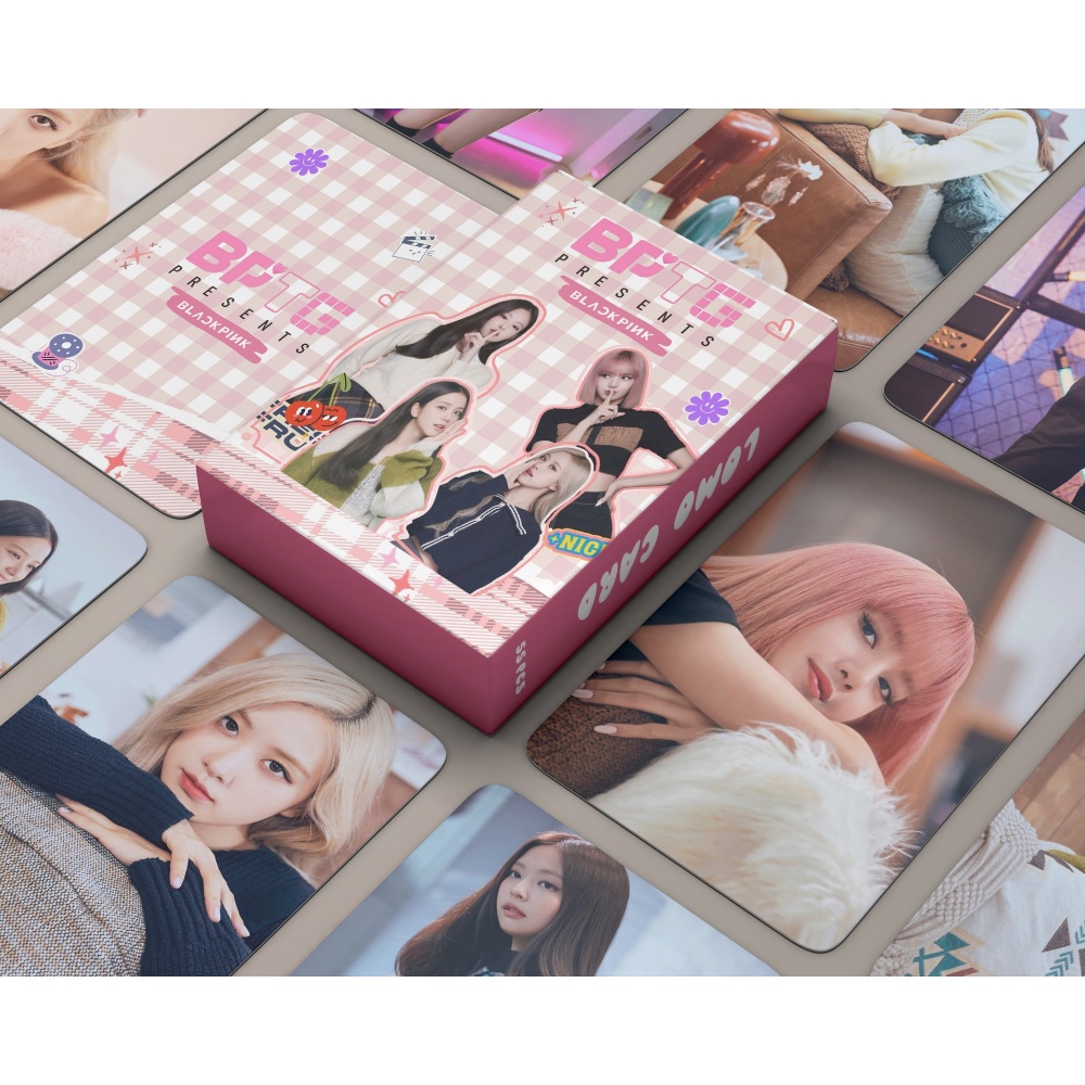 55pcs/set BLACKPINK BPTG Photo Cards JENNIE ROSE LISA JISOO Korea Album ...