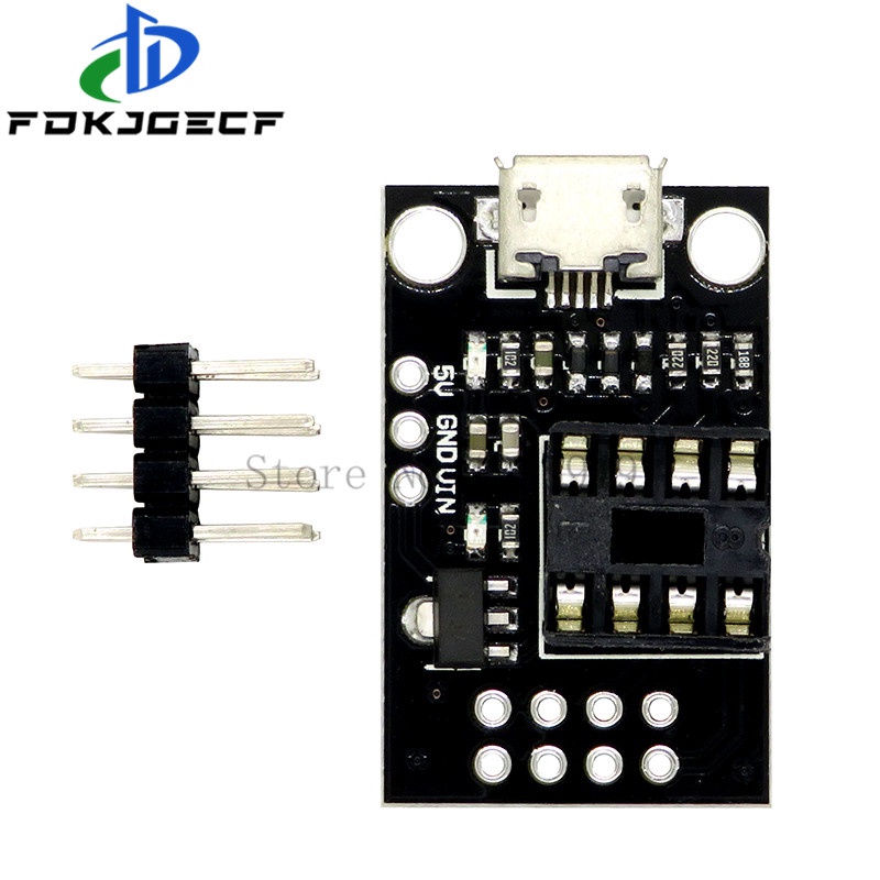 Pluggable ATTINY Development Board For ATtiny13A/ATtiny25/ATtiny45/ATtiny85 Programming Editor ...