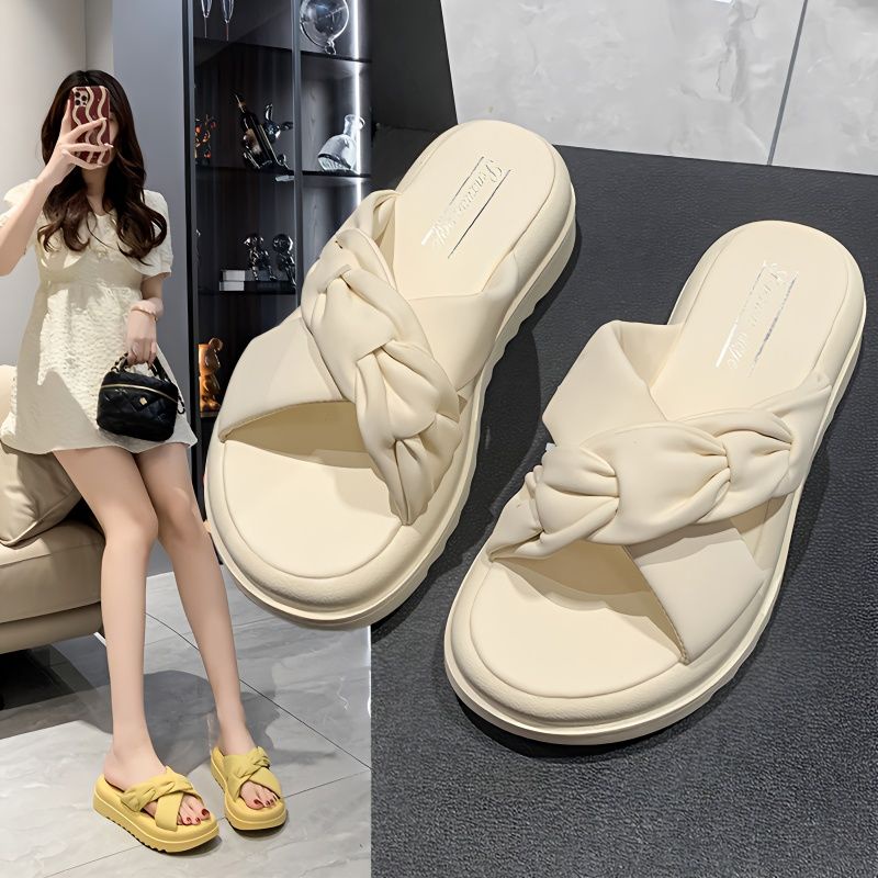 Thick-soled Sandals Women Outer Wear 2025 Summer Fashion Fairy Style ...