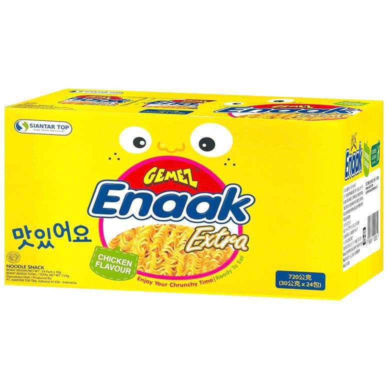 Korea Enaak Chicken Noodles Dim Sum Weight Pack (30gX24 Packs/Box) [Big ...
