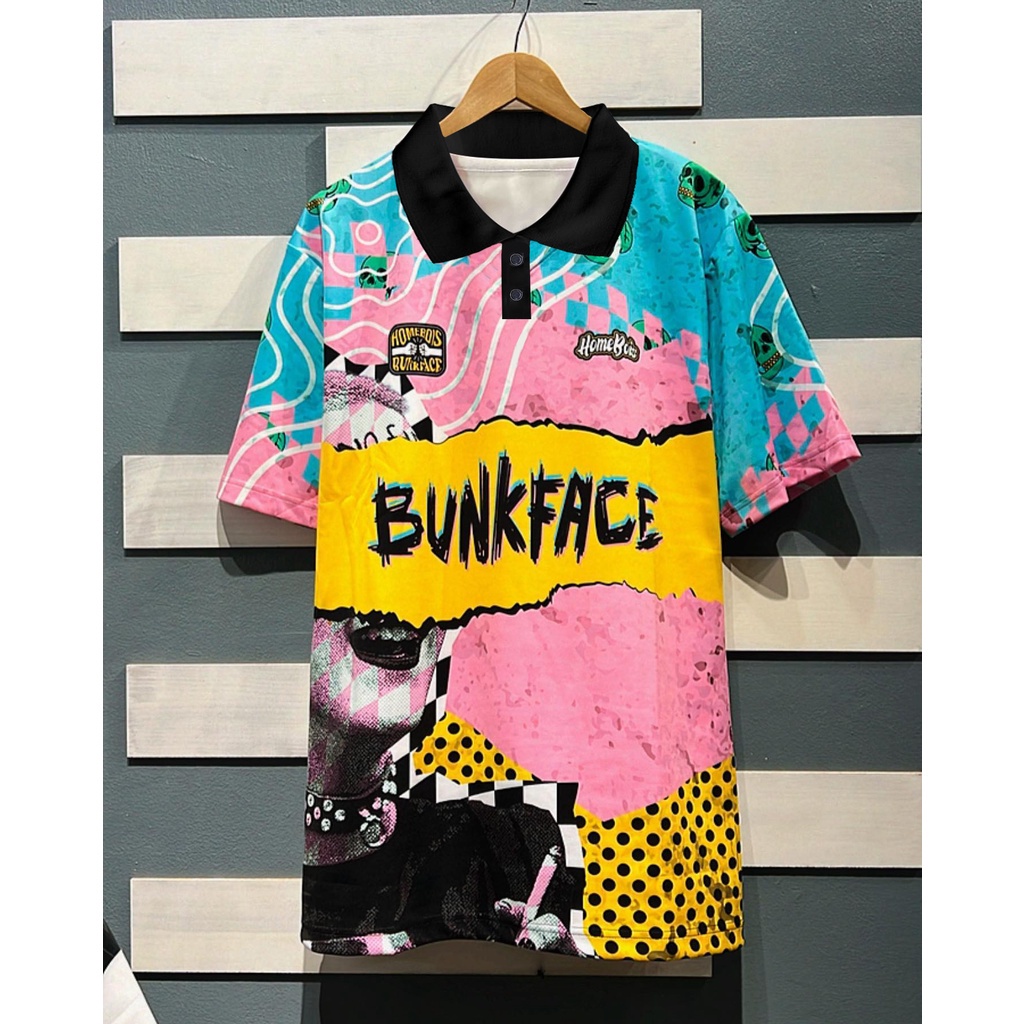 Homebois X Bunkface Jersey 2025 Baju Homebois Vespa Retro Collar ...