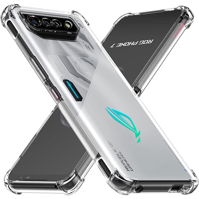 For Asus ROG Phone 7 8 6d 6 Pro 2 3 5s 5 Ultimate Shockproof Crystal Clear Back Cover Soft TPU ...