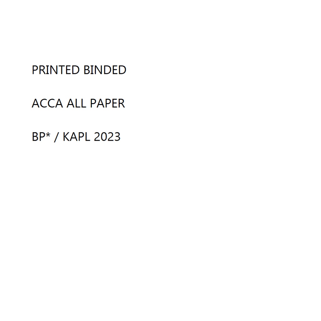 [COMB BIND] 2022-23 ACCA AFM APM AAA SBR SBL FR FM AA PM F1 F2 F3 ...